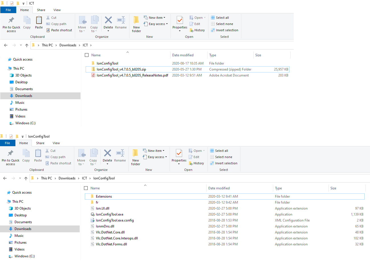 How to use the export and import configuration routine with the ...