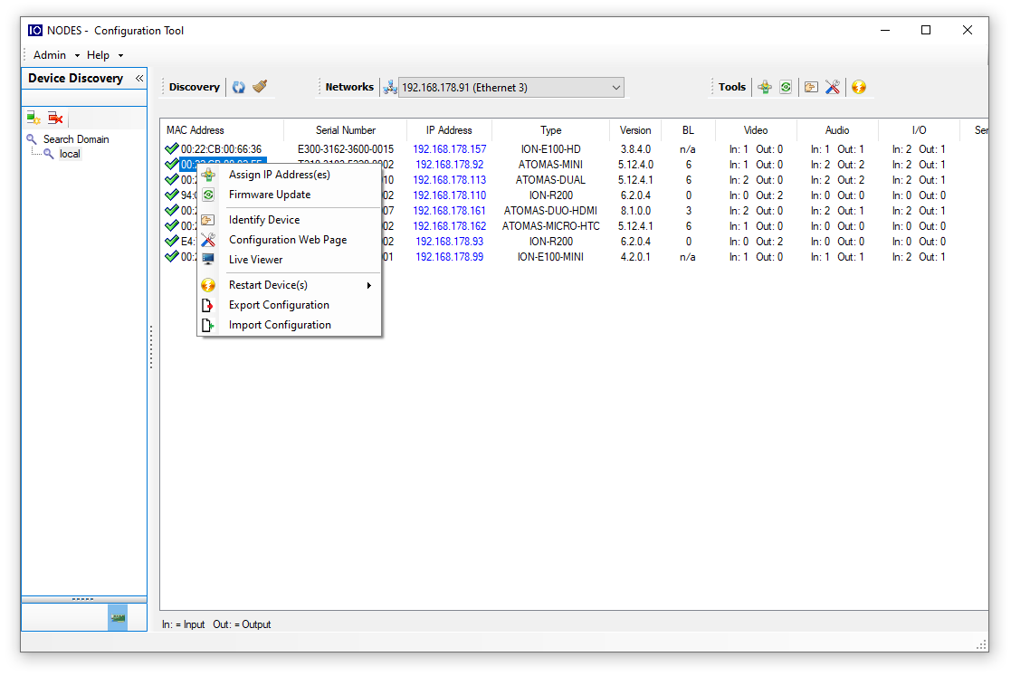 How to use the export and import configuration routine with the ...