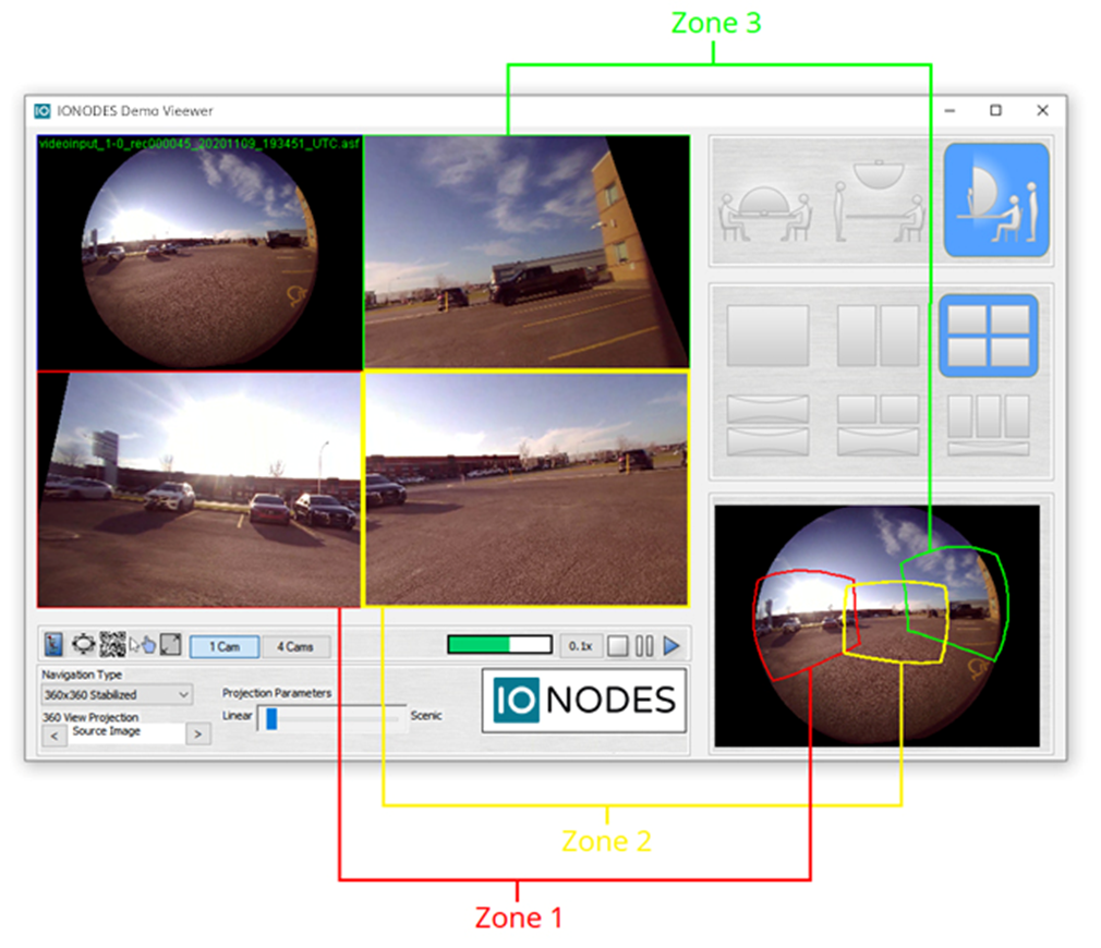 PERCEPT Body Camera Motion-based image stabilization