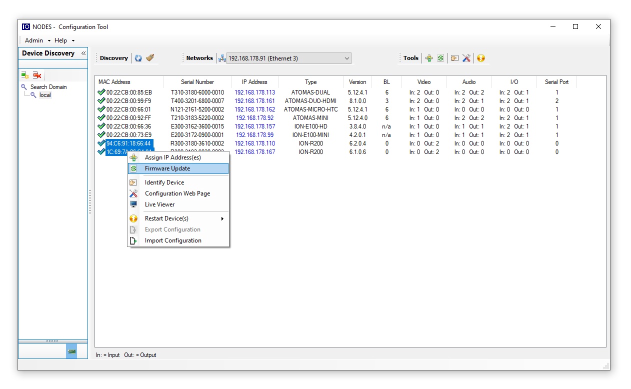 How to perform a batch firmware update routine with the IonConfigTool (ICT)