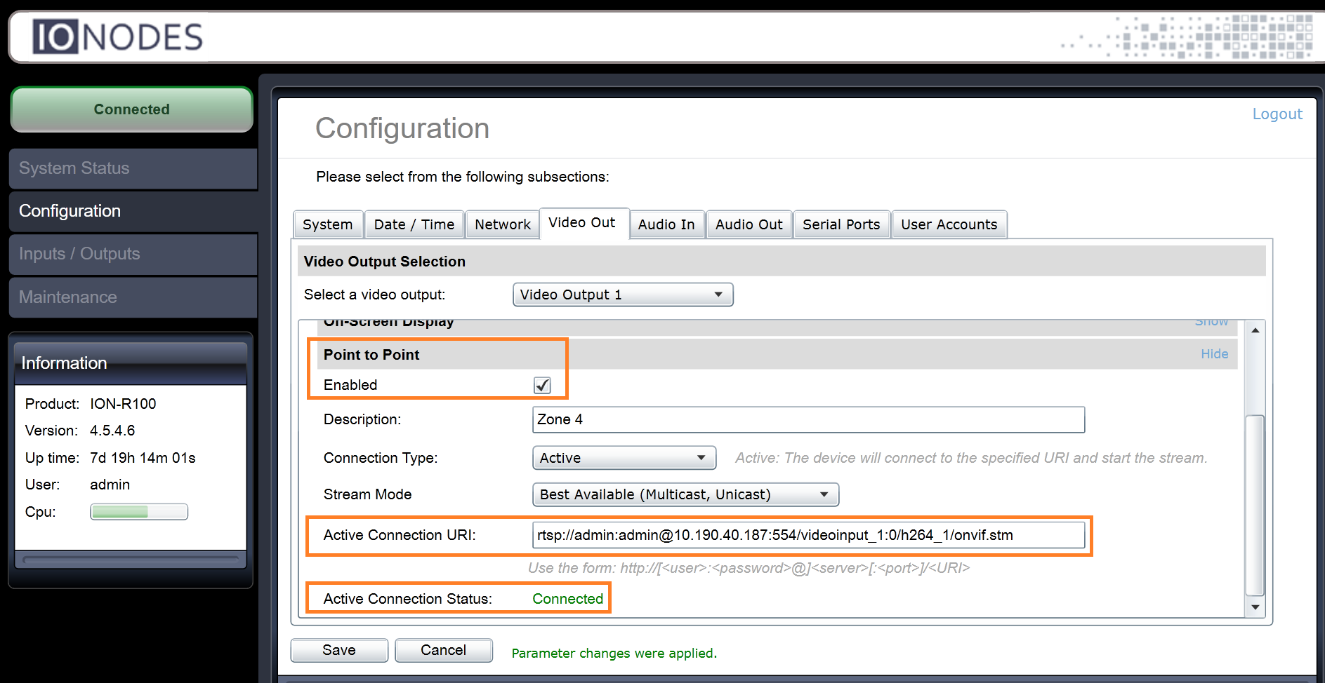Troubleshoot video display on the ION-R100
